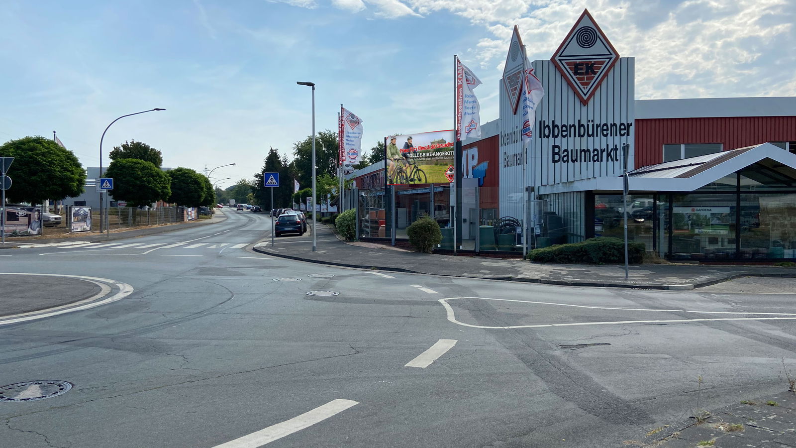 LED Werbedisplay Baufachzentrum Kamp Ibbenbüren